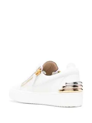 GIUSEPPE ZANOTTI Leather Sneakers - White