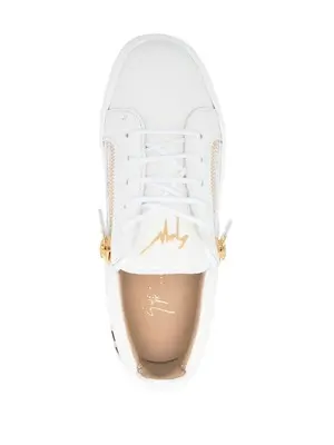 GIUSEPPE ZANOTTI Leather Sneakers - White