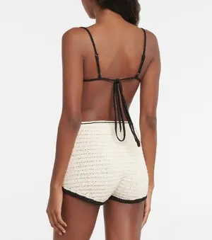 Magda Butrym Crocheted Cotton-blend Bra