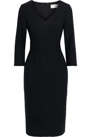Jean Atelier Wool-felt Dress - Black