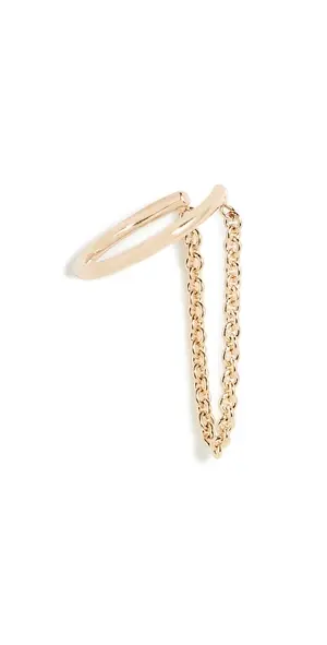 Zoe Chicco 14k Gold Draped Chain Ear Cuff - Yellow Gold