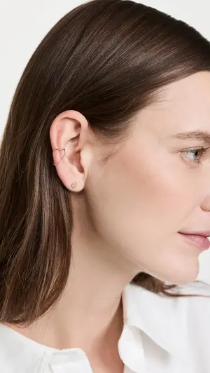 Zoe Chicco 14k Gold Draped Chain Ear Cuff
