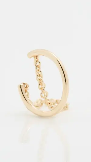 Zoe Chicco 14k Gold Draped Chain Ear Cuff