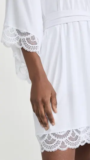 Eberjey Mariana The Mademoiselle Kimono Robe - White