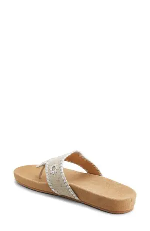 Jack Rogers Comfort Jacks Linen Flip Flop