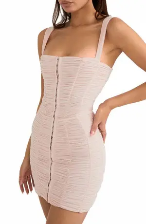 House Of Cb Ruched Mini Dress