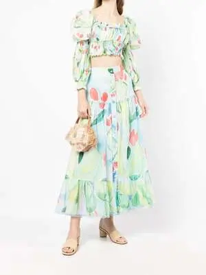 Charo Ruiz Ibiza Cropped Brisa Blouse