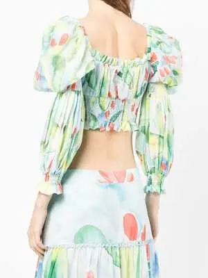 Charo Ruiz Ibiza Cropped Brisa Blouse