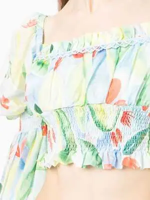Charo Ruiz Ibiza Cropped Brisa Blouse
