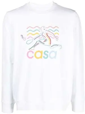 Casablanca Logo-print Organic Cotton Sweatshirt