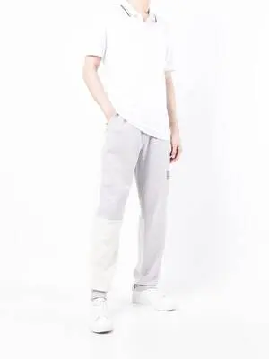 BOSS Slim-fit Cotton Polo Shirt With Striped Collar - White