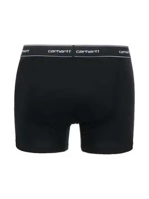 Carhartt Work In Progress Two-pack Logo-print Waistband Boxers - Black