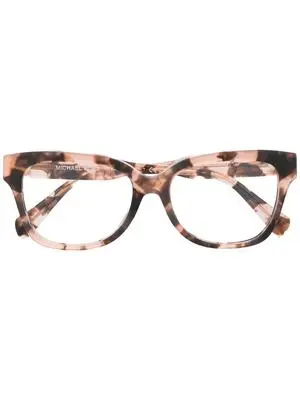Michael Kors Tortoiseshell Square-frame Glasses - Pink