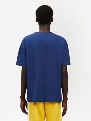 Palm Angels Monogram-embroidered T-shirt - Blue