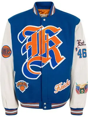 JEFF HAMILTON X New York Knicks Bomber Jacket - White