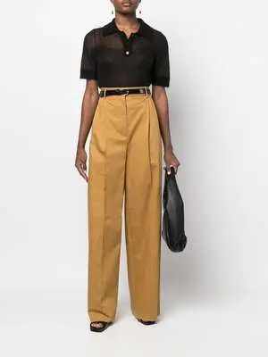 FERRAGAMO High-waisted Wide Leg Trousers