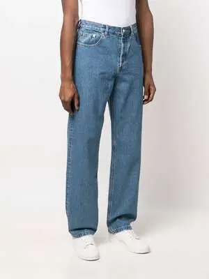 A.p.c. High-rise Straight Leg Jeans - Blue