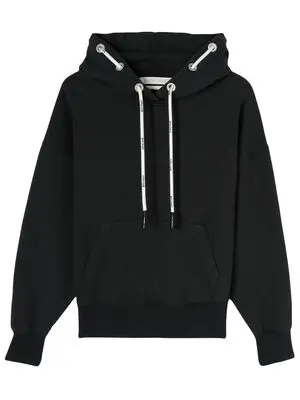 Palm Angels Cord Drawstring Hoodie - Black