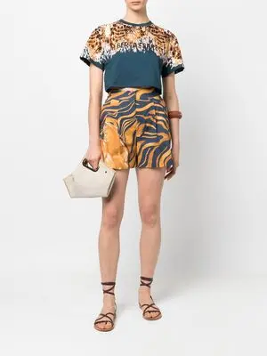 Alberta Ferretti Swirl Print Shorts