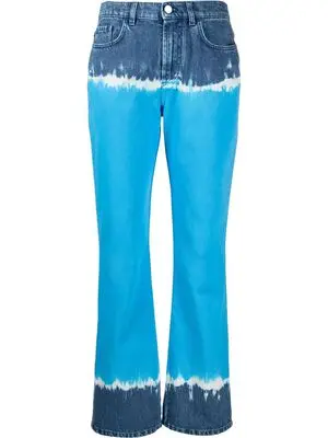 Alberta Ferretti Tie-dye Flared Jeans