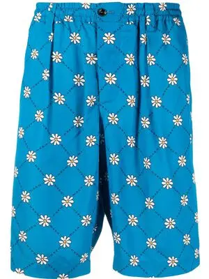 Marni Daisy-print Track Shorts