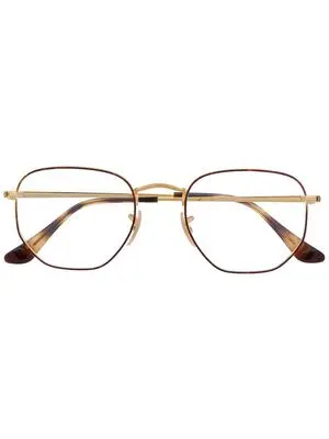 Ray-ban Hexagonal-frame Glasses - Brown