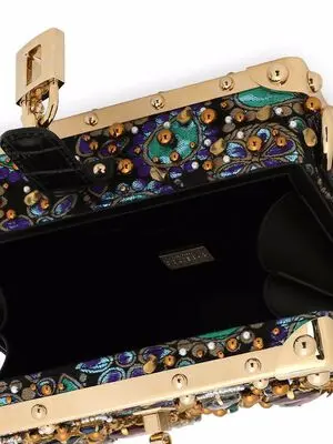 Dolce & Gabbana Jacquard Dolce Box Top Handle Bag