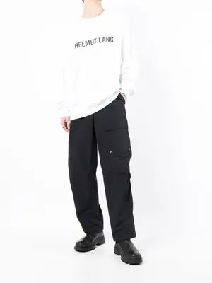 Helmut Lang Patch-pocket Loose Fit Trousers