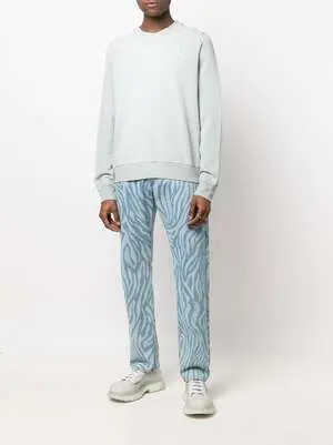 DIESEL® Patch Detail Cotton Sweatshirt