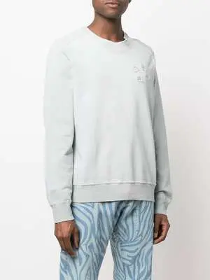 DIESEL® Patch Detail Cotton Sweatshirt
