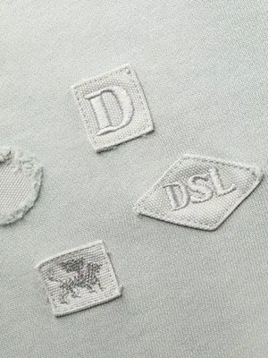 DIESEL® Patch Detail Cotton Sweatshirt