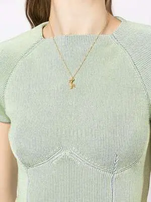 LOVENESS LEE Alphabet-charm Necklace - Gold