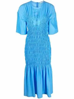 Stella McCartney Elasticated Panelled Midi Dress