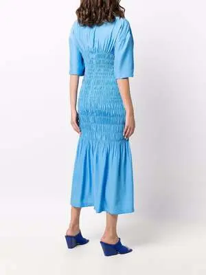Stella McCartney Elasticated Panelled Midi Dress