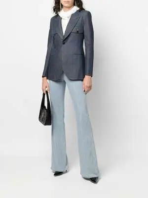 Saint Laurent Single-breasted Denim Blazer