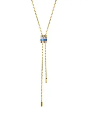 Boucheron Quatre Blue Edition 18k Gold & Diamond Tie Necklace