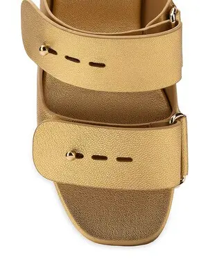 Mercedes Castillo Lisanne Double-strap Leather Clog Sandals