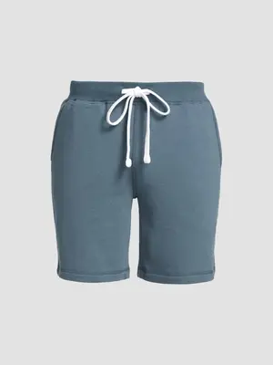 SAKS FIFTH AVENUE Collection Drawstring Pajama Sweatshort - Medium Blue