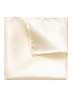 Eton Silk Wedding Pocket Square Off White