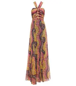 Etro Floral Cutout Maxi Dress