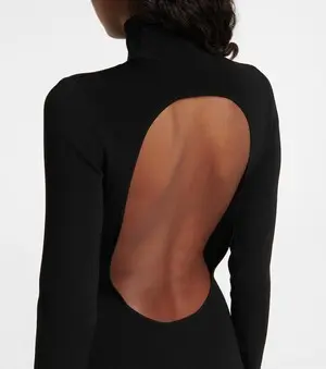 Victoria Beckham Ribbed-knit Maxi Dress