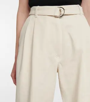 PETER DO Belted High-rise Wide-leg Jeans