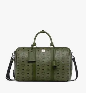 Mcm Ottomar Weekender Bag - Khaki Moss