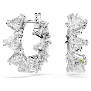 SWAROVSKI Matrix Hoop Earrings White