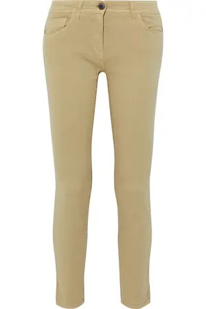 Etro Cropped Lowrise Skinny Jeans - Beige