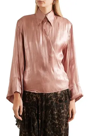 Etro Satin Wrap Top