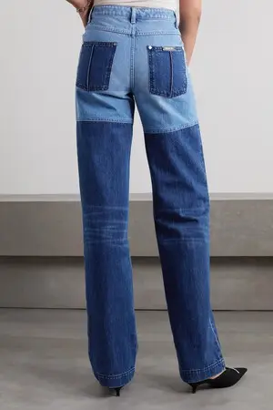 PETER DO Two-tone High-rise Jeans