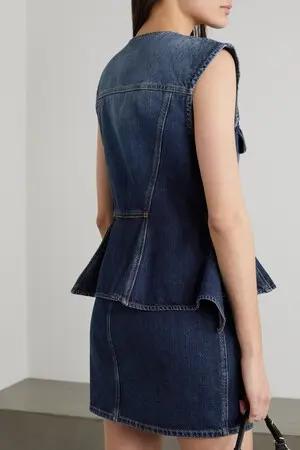 Givenchy Denim Peplum Mini Dress
