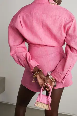 Jacquemus Baunhilha Layered Mini Shirt Dress