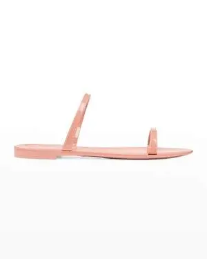 STUART WEITZMAN Sawyer Dual-band Flat Sandals - Poudre